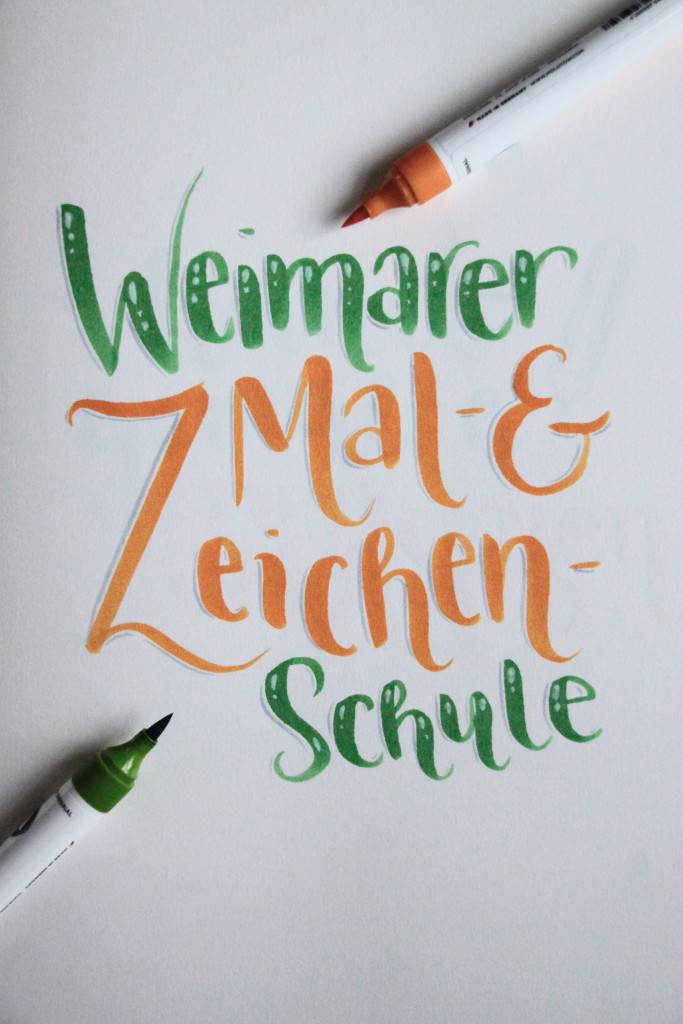 Weimarer Mal- und Zeichenschule · Kurse · Handlettering | Buchstaben ...